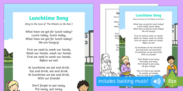 Lunchtime Song (teacher made)
