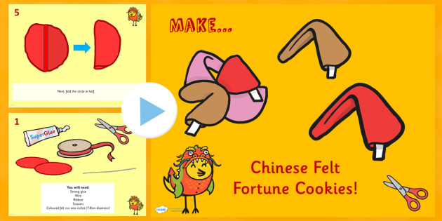 Chinese New Year Fortune Cookies Activity Instructions PowerPoint