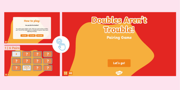 Doubles Activity - Interactive Pairing Game for Children
