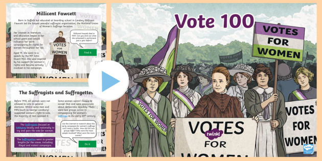 Suffragettes Activities for Kids - Twinkl Homework Help