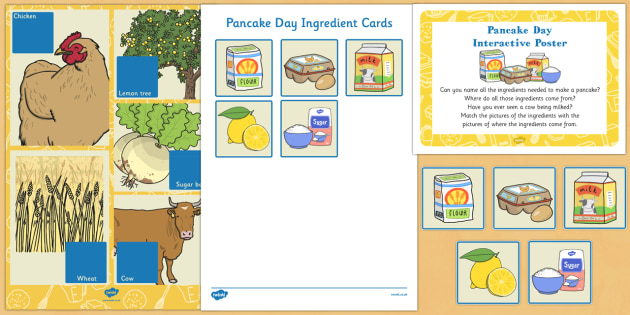 Pancake Day Interactive Poster and Prompt Card Pack