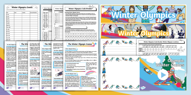 Winter Olympics Lesson Activities - Second Level - Twinkl