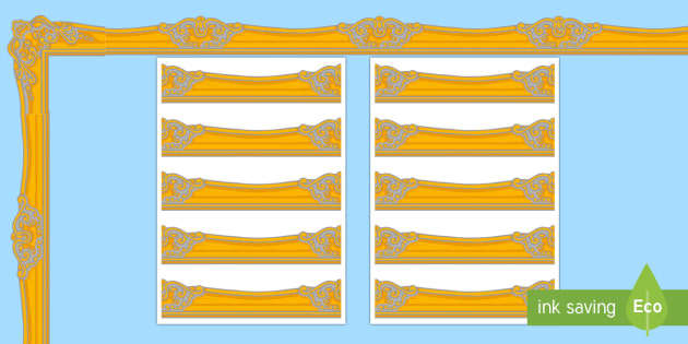 Gold and Silver Display Borders (teacher made)