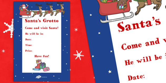 Santa's Grotto Poster