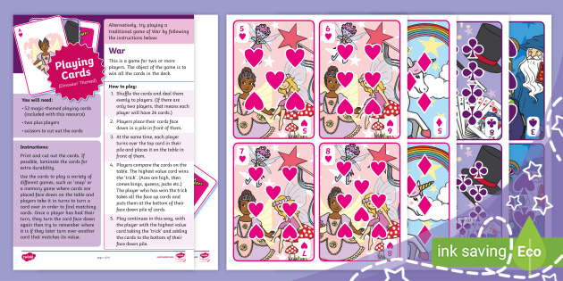 Playing Cards (Magic-Themed) (teacher made)