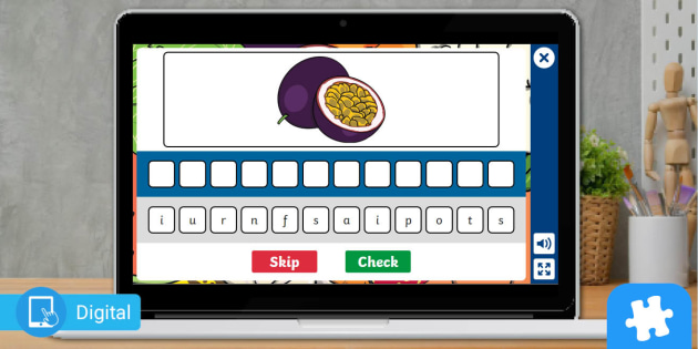 Fun Interactive Food Anagrams Puzzle Game - Twinkl Puzzled