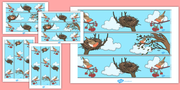 Robin Themed Display Border