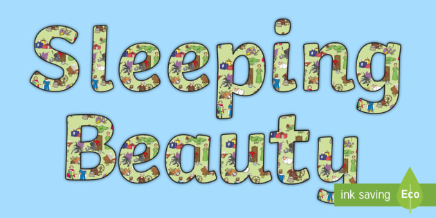 Sleeping Beauty Display Lettering
