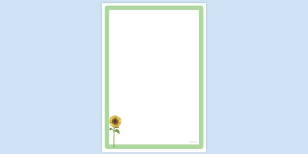FREE! - Simple Sunflower (teacher made)