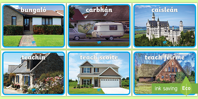 Types of Home Display Photos Gaeilge - Irish
