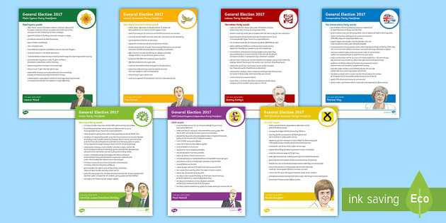 FREE! - General Election 2017 Child Friendly Party Manifesto Guide ...