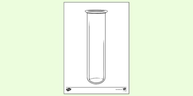 FREE! - Boiling Tube Colouring Sheet | Colouring Sheets