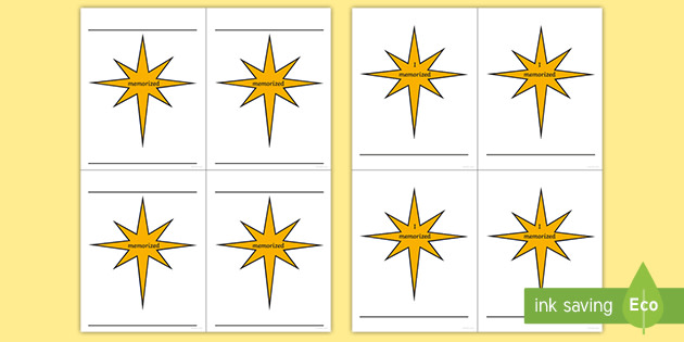 Christmas Stars Memory Verse Awards