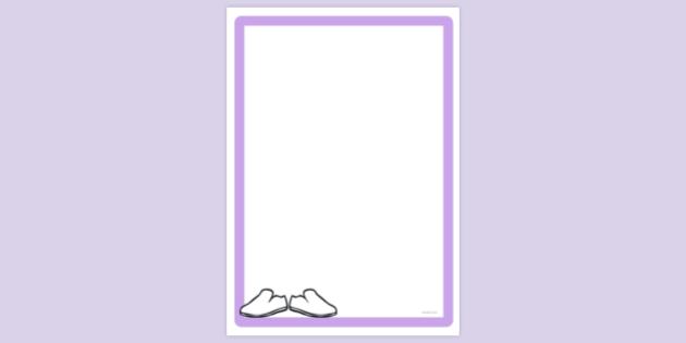 FREE! - Slip On Shoes Page Border | Page Borders | Twinkl