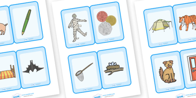 Phonology Flash Cards With Images (teacher made)