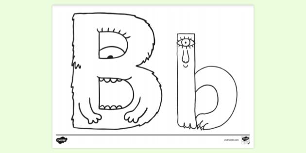 FREE! - Letter B Colouring | Colouring Sheets (Teacher-Made)