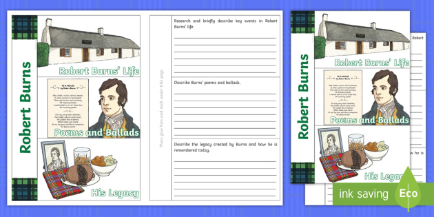 Robert Burns Activity (teacher made)