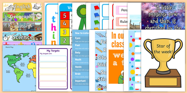 New Classroom Set Up Resource Pack for KS2 (teacher made)