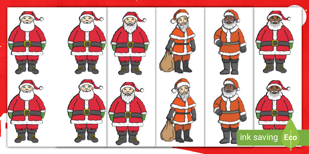 Editable Father Christmas (teacher made)