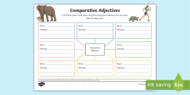 Elciclodelaguaprimariaexplicacion Comparative Adjectives Worksheet