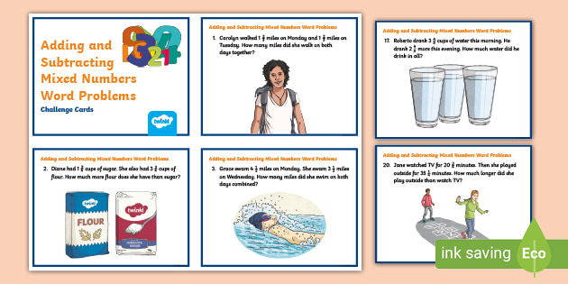 Grade 6 Math Worksheets Adding Fractions To Mixed Numbers K5 Learning 