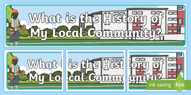 History of My Community Display Banner