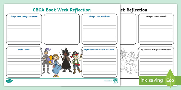 CBCA Book Week Reflection Worksheet (teacher made)
