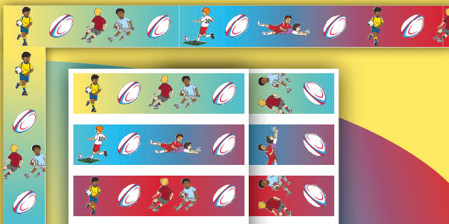 Rugby Display Borders