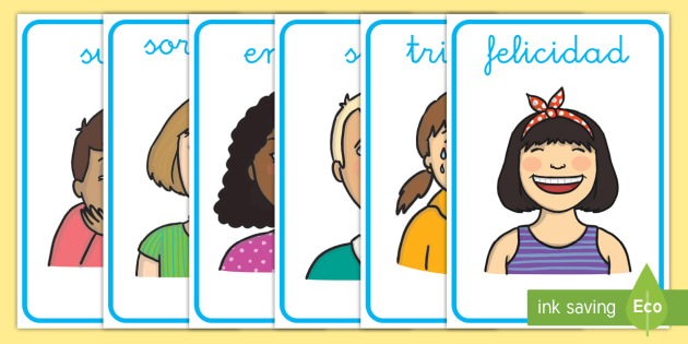 Pósters DIN A4: Las emociones (teacher made)