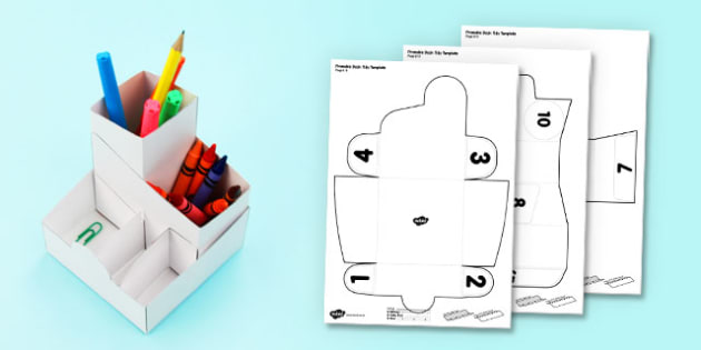 Printable Desk Tidy - printable, desk tidy, desk, tidy, model