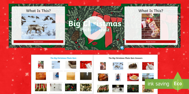 The Big Christmas Picture Quiz Pack (teacher made)