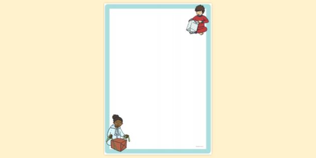 FREE! - Simple Blank Opening Presents Page Border | Twinkl