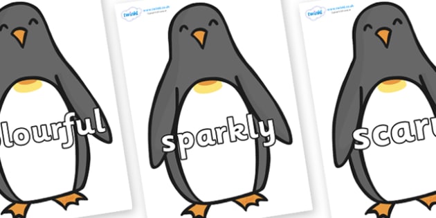 FREE! - Wow Words on Penguins (teacher made)FREE! - Wow Words on Penguins