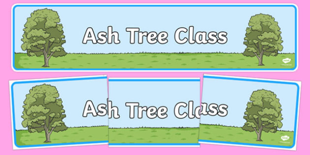 Ash Tree Themed Classroom Display Banner