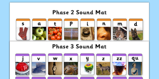 Phase 2 and Phase 3 Photo Sound Mat-phase 2, phase two, phase three ...