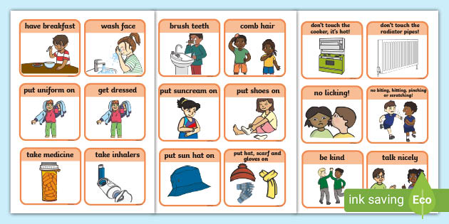 Daily Routine Communication Cards | twinkl.com.au