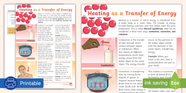 Example Of Thermal Energy In Your Home