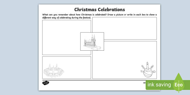 Christmas Celebrations Worksheet