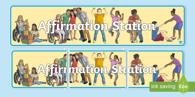 Affirmation Display Banner (teacher made)