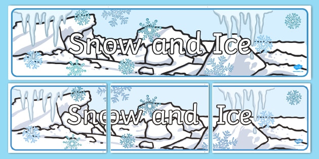 snow and Ice Display Banner