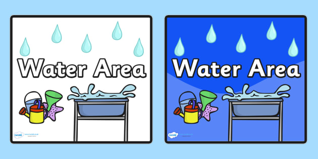 Water Area Sign - sign, display sign, area display sign, area