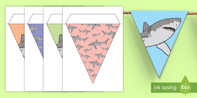 Shark Display Bunting (teacher made)