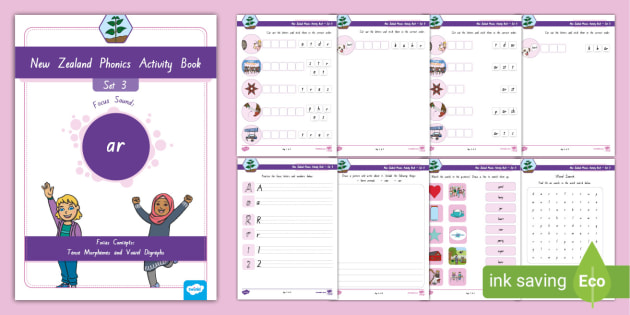 NZ Phonics Activity Book - Focus sound ar