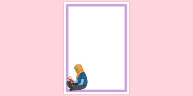 FREE! - Child Reading Page Border | Page Borders | Twinkl