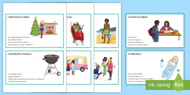 Inference Resources Scene and Question Cards French