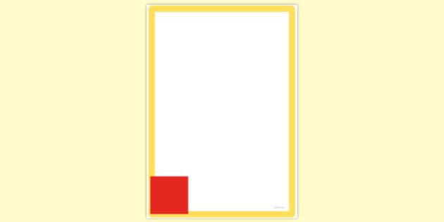 FREE! - 👉 Simple Blank Square Page Border | Page Borders | Twinkl