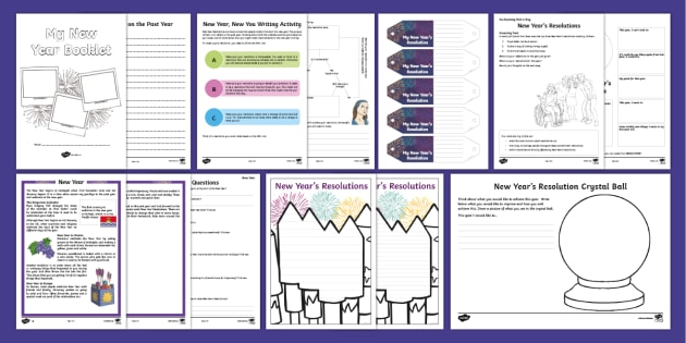 KS2 New Year 2017 Activity Pack - New year, new year's eve, 2017, new year