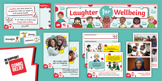 FREE! - Comic Relief Wellbeing Display Pack | Twinkl Life