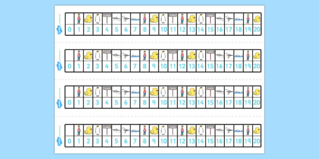 FREE! - Number Track 0-20 to Support Teaching on Lost and Found