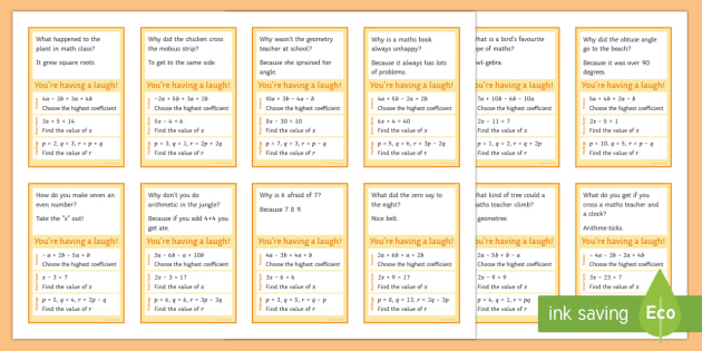 You're Having a Laugh! Top Card Game (teacher made)